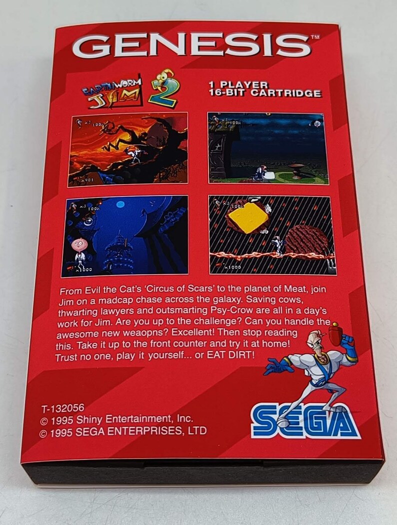 Earthworm Jim 2 SEGA Genesis Mega Drive - Etsy
