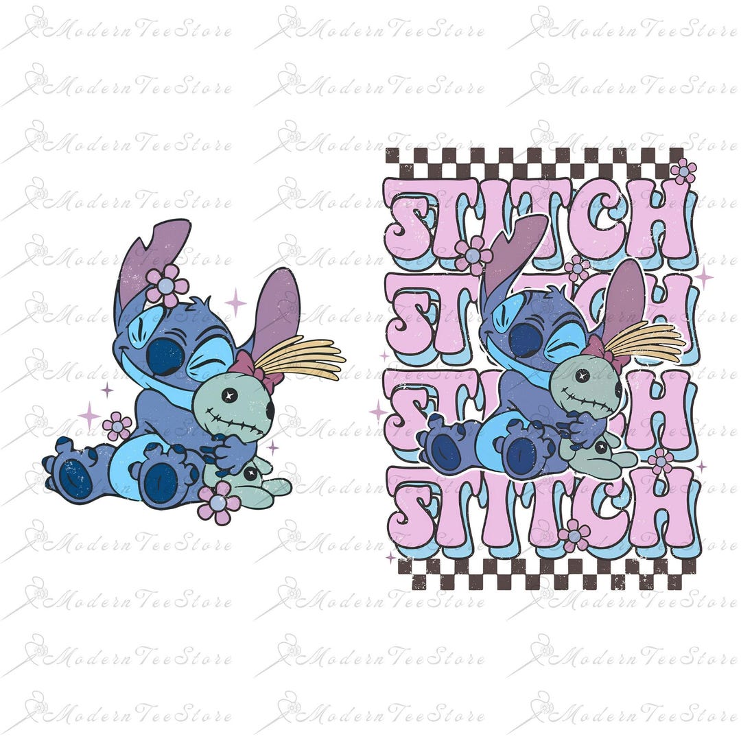 Two Sided Stitch Est 2002 Png, Retro Stitch Png, Stitch Summer Trip ...