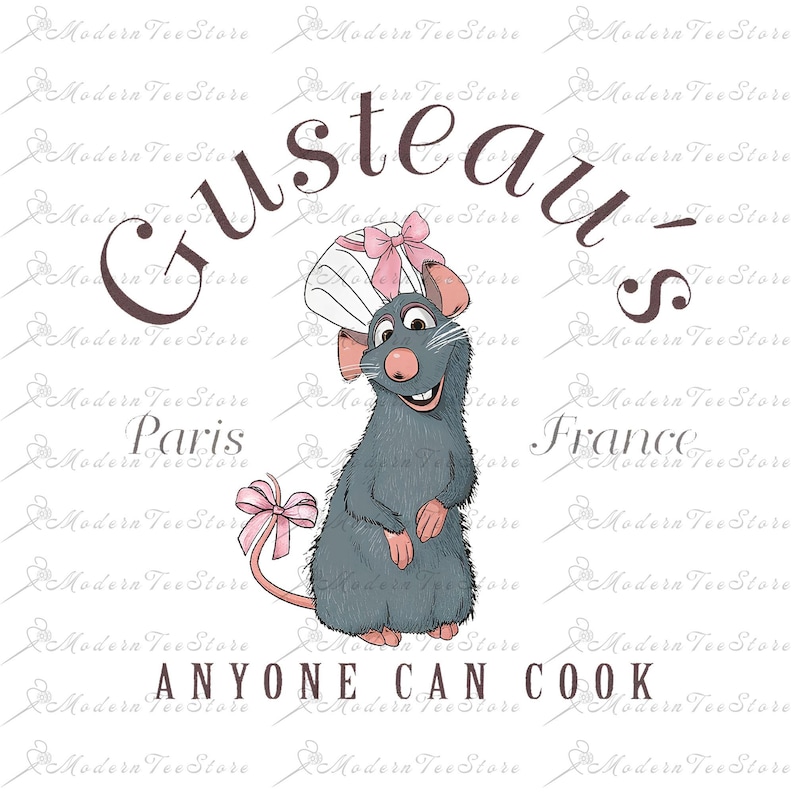 Gusteau's Anyone Can Cook Png, Ratatouille Png, Little Chef Png, Remy ...
