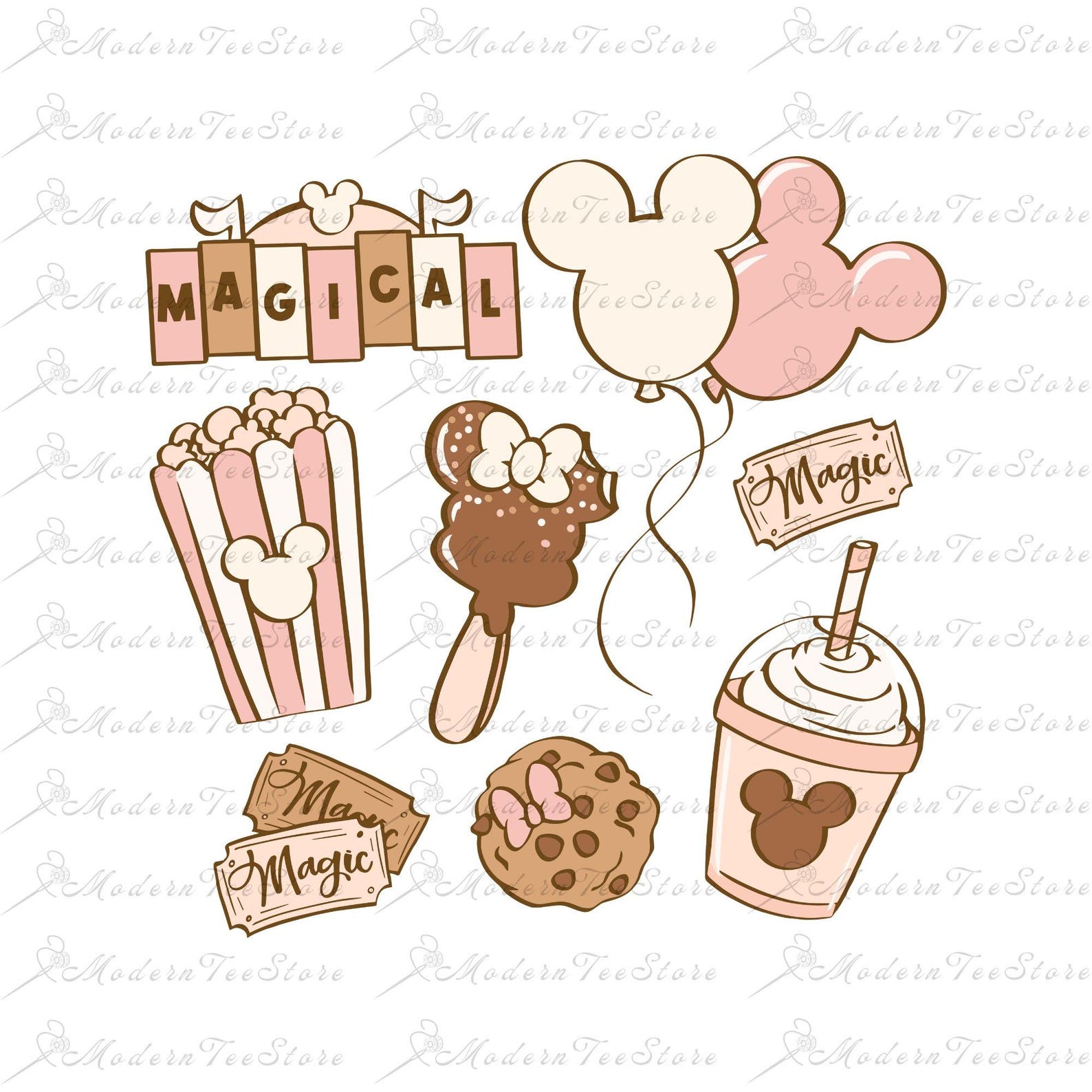 Magical Snacks Png, Magical Pastel Park Snacks PNG, Happiest Place on ...