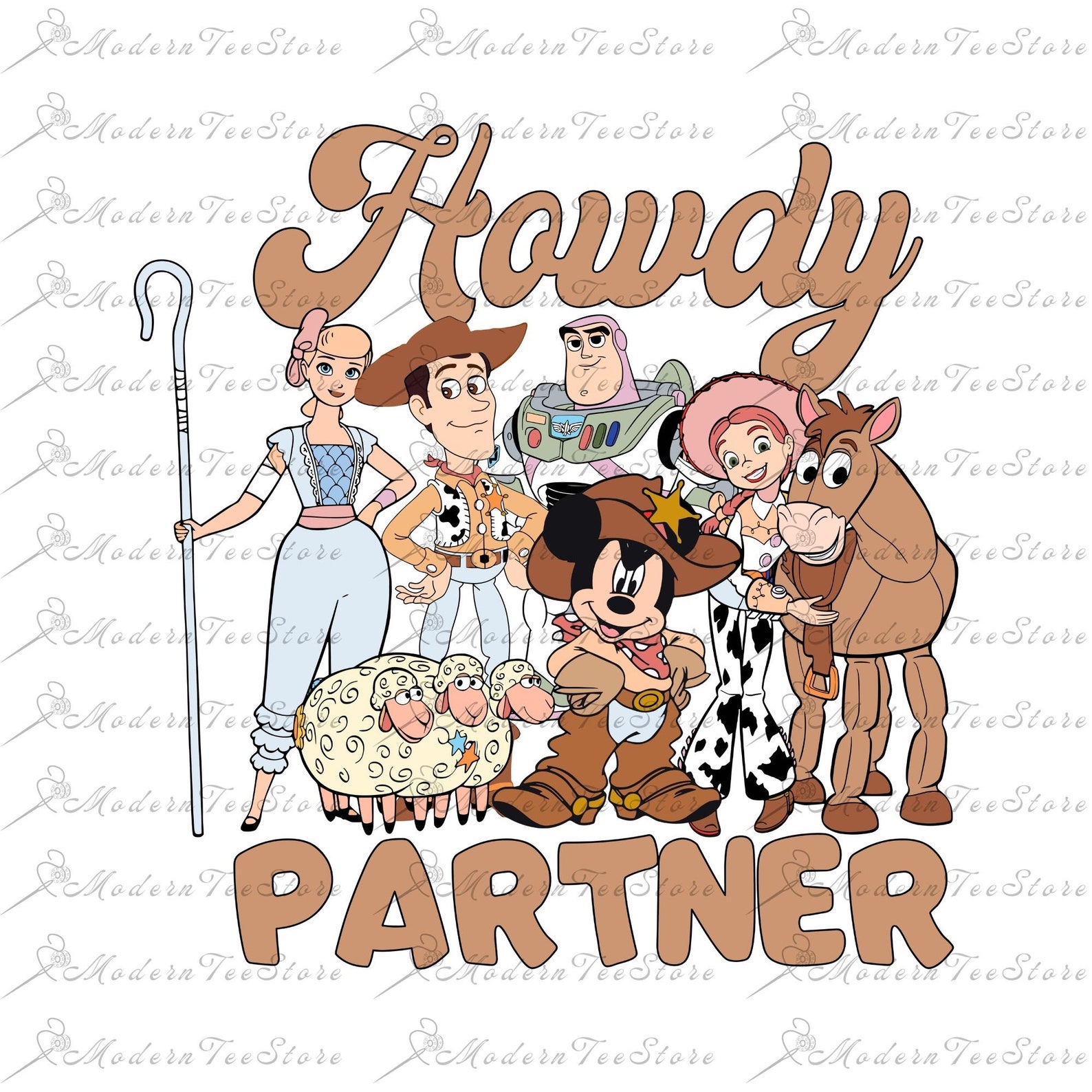 Mouse and Friends Png, Howdy Partner Png, Toy Story Png, Summer Vibe ...
