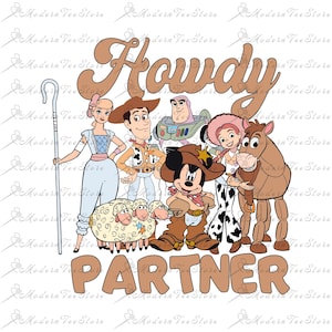 Mouse and Friends Png, Howdy Partner Png, Toy Story Png, Summer Vibe ...