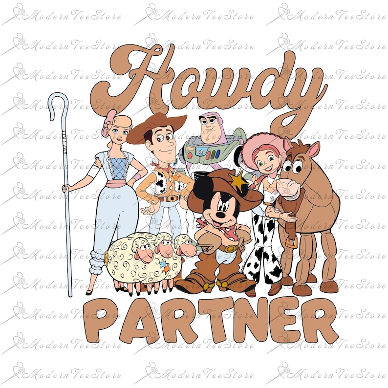 Mouse and Friends Png, Howdy Partner Png, Toy Story Png, Summer Vibe ...
