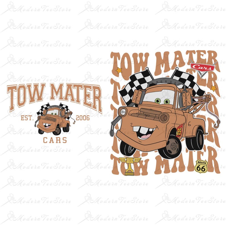Bundle Cars SVG, Retro Tow Mater Png, Tow Mater Svg, Tow Mater Png ...