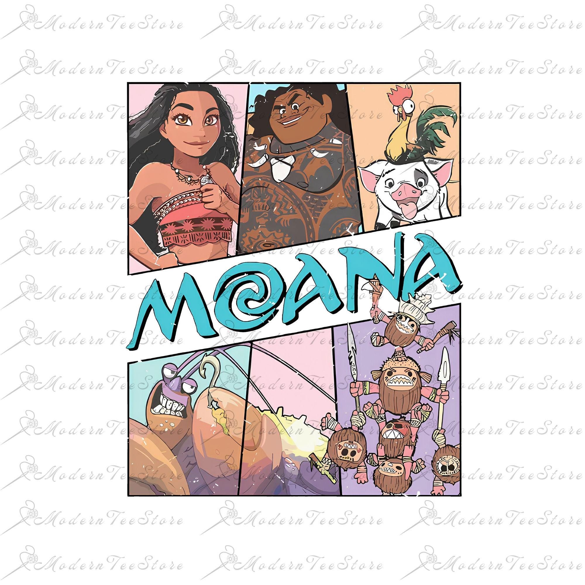Moana de dos caras Png, Moana retro Png, Camisa Moana Png, Vacaciones ...