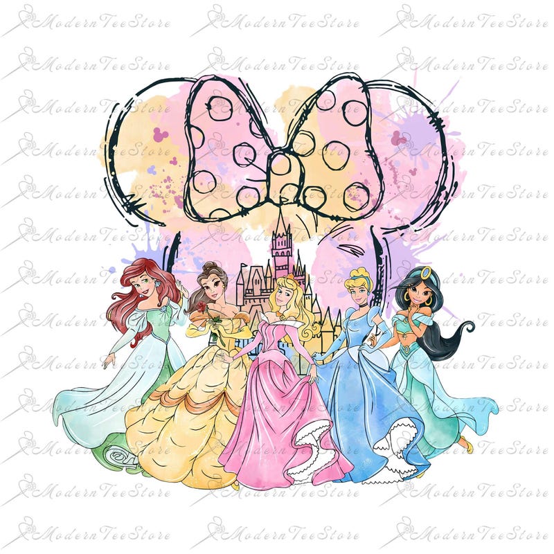 Princess Watercolor - Etsy