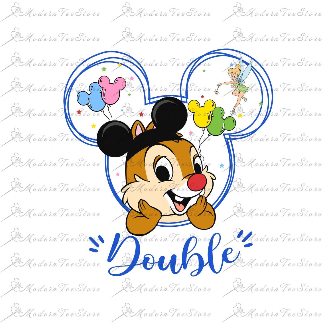 Chip and Dale Svg Png, Double Trouble Png Svg, Couple Matching Shirt ...
