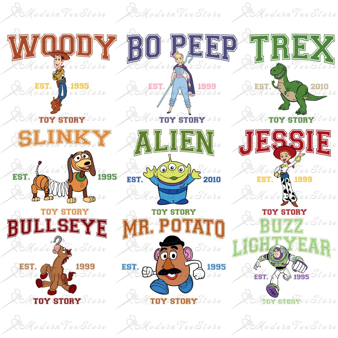 Toy Story Bundle Png, Toy Story Family Squad Png, Family Vacation Png ...