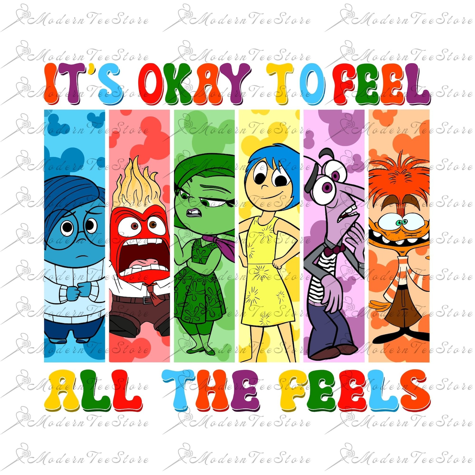 Inside Out 2, It's Okay to Feel All the Feels Png, Mental Health Matter ...