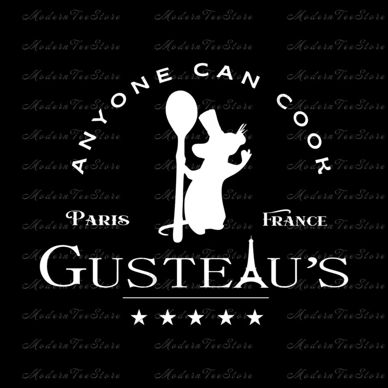 Gusteau's Anyone Can Cook SVG, Ratatouille Png, Little Chef Png, Remy ...