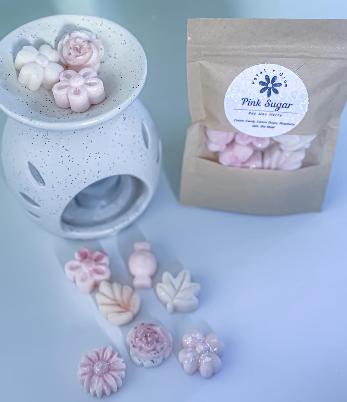 Pink Sugar Wax Melts | Hand Poured Soy Wax | Sweet Cotton Candy Scent ...
