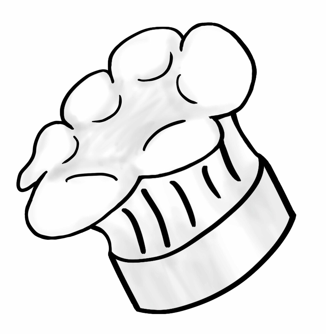 Chef Hat Icon on Transparent Background - Original Digital Cartoon by ...