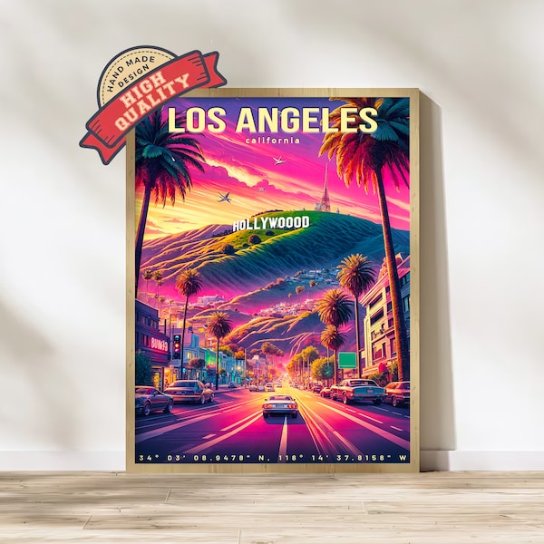 Los Angeles Print - Etsy