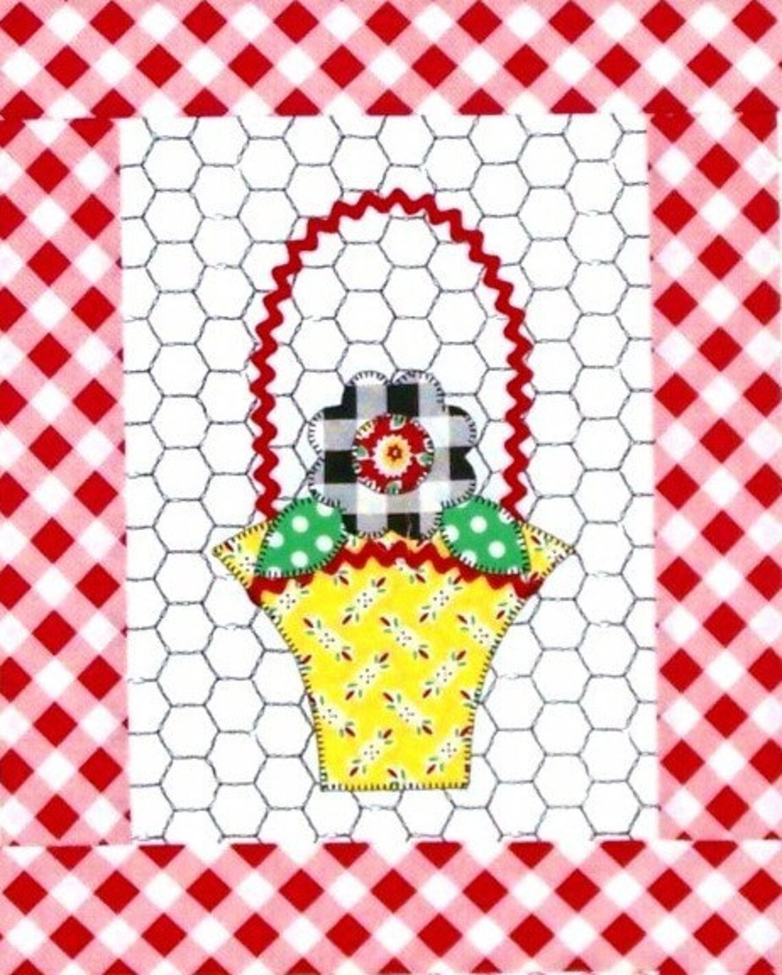 Baskets and Blooms Quilt Pattern - Sweet Little Wallhanging - PDF ...