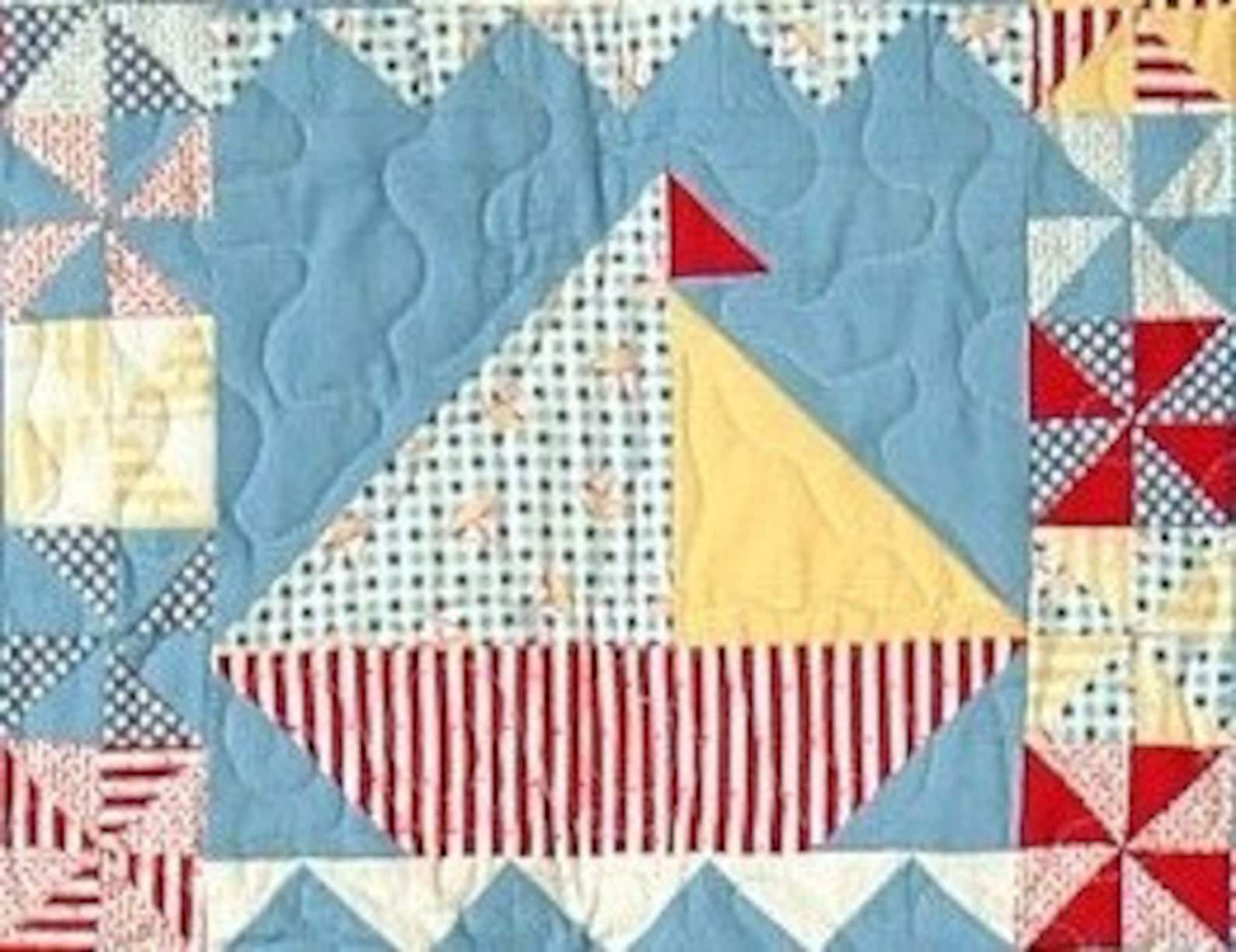 Sailing Sailing Quilt Pattern - Cute Little Boy's Quilt - PDF Format - Etsy