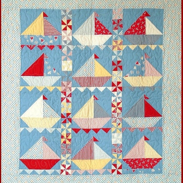 Sailboat Quilt Pattern - Etsy