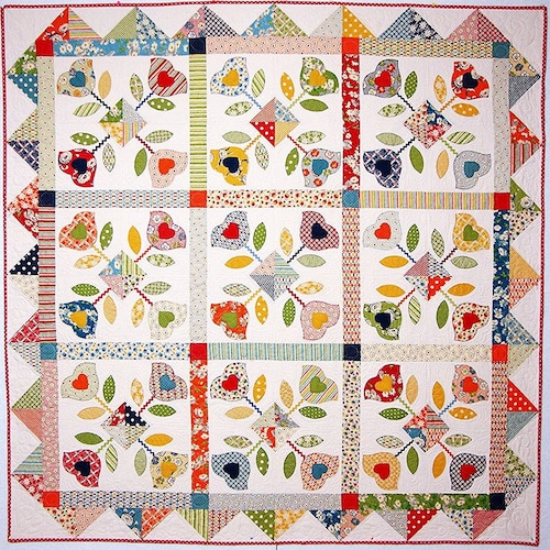 DUTCH TREAT Quilt Pattern Fun Tulips Great for Scraps PDF - Etsy