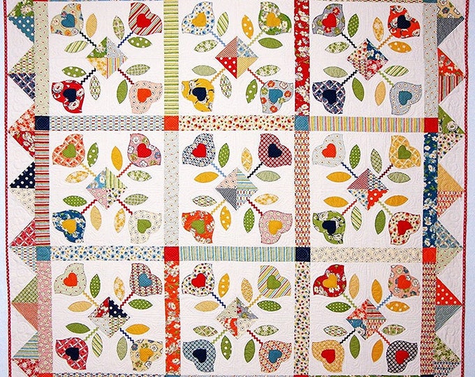 DUTCH TREAT Quilt Pattern - Fun Tulips Great for Scraps PDF - Etsy