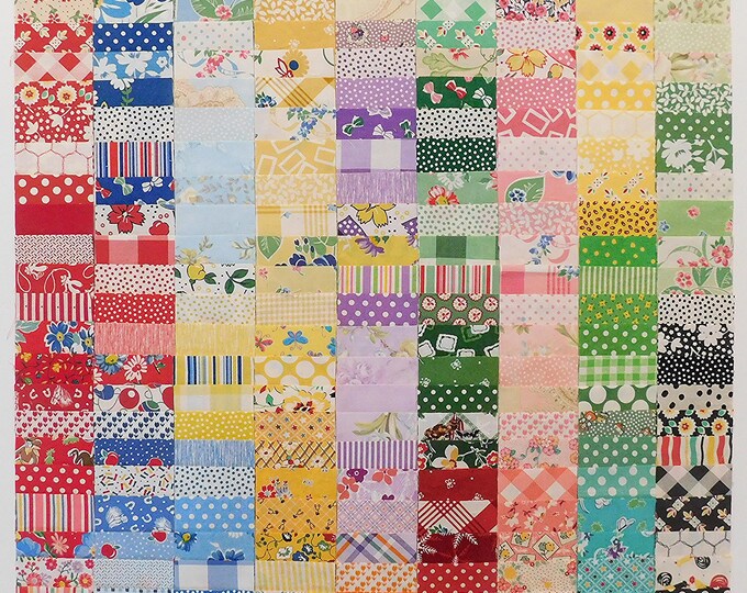 225 DIFFERENT 2 1/2" Precut Charm Squares ~ Vtg Reproduction Feedsack ...
