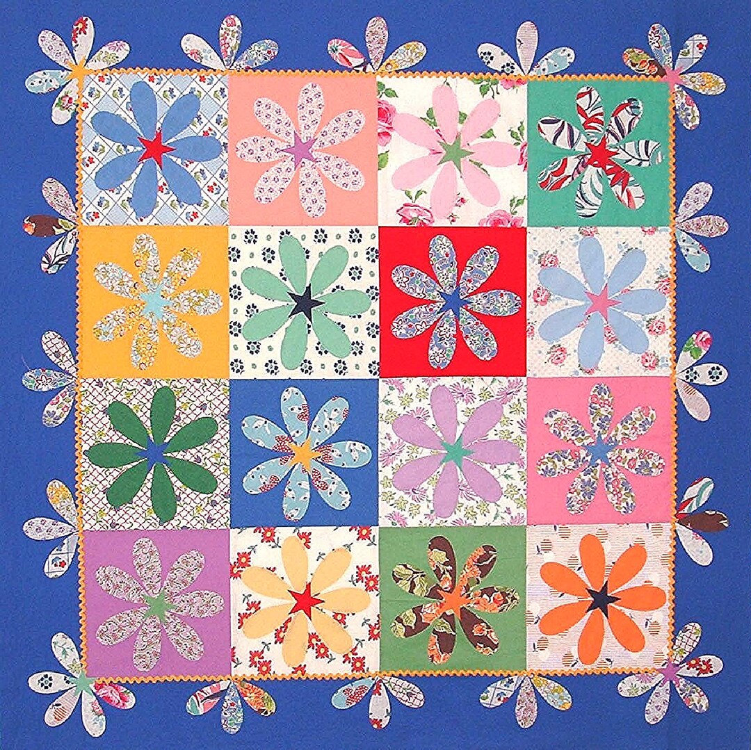 DAISY PATCH Quilt Pattern - Sweet Flowers Make an Easy and Fast ...