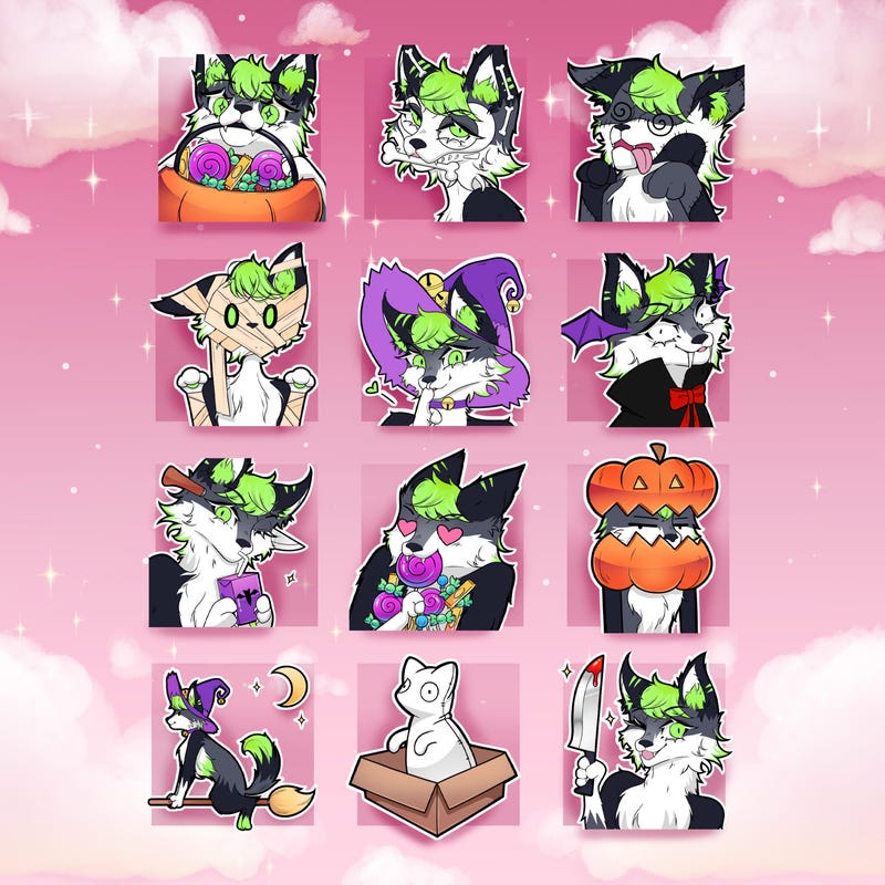 Furry Stickers - Etsy