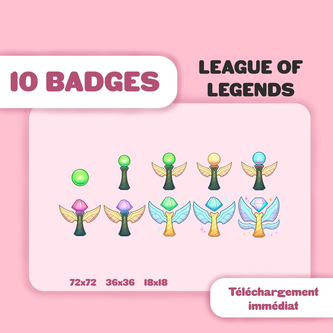 10 Badges League of Legends - Etsy