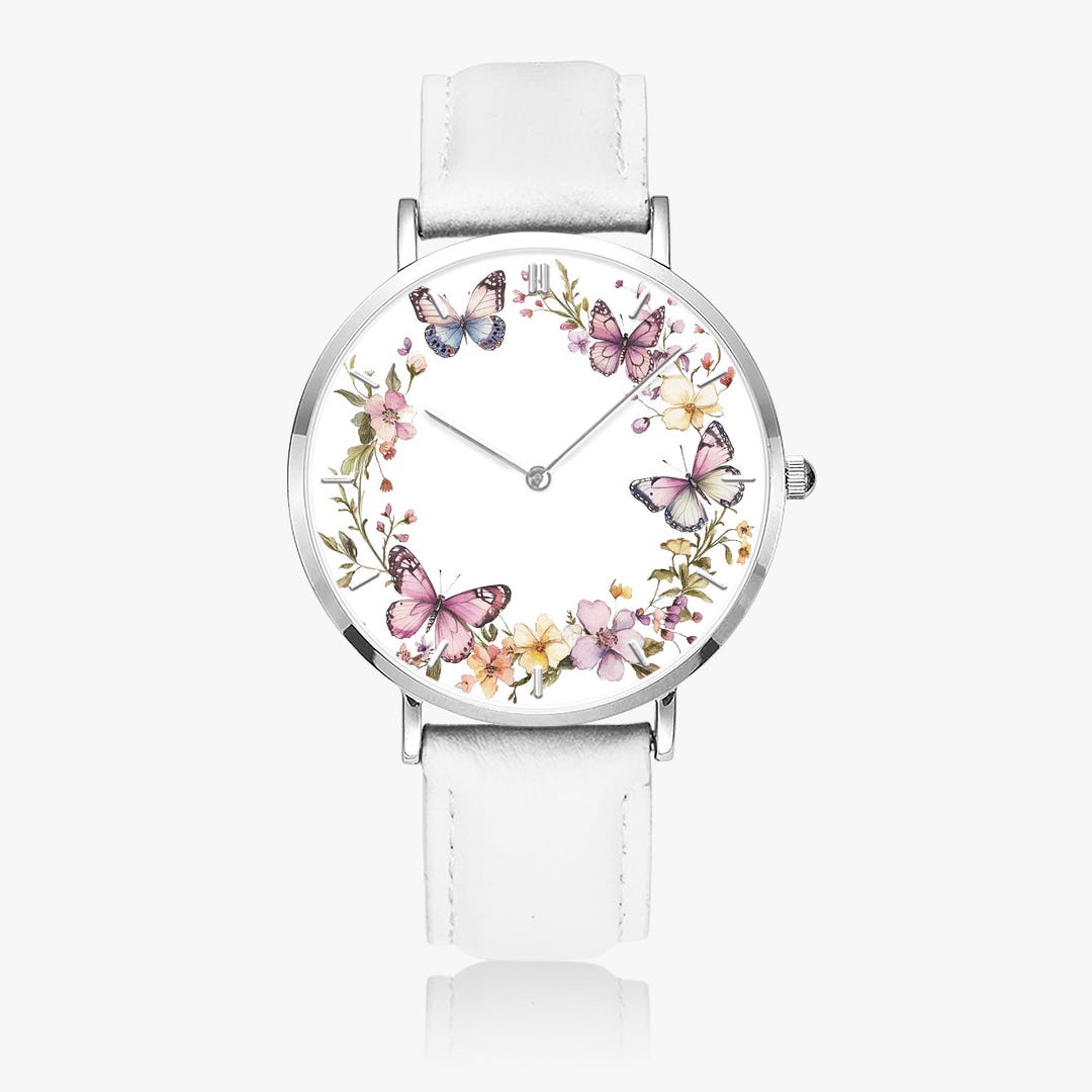 Butterfly Watch for Women – Floral Wristwatch With Flowers and ...