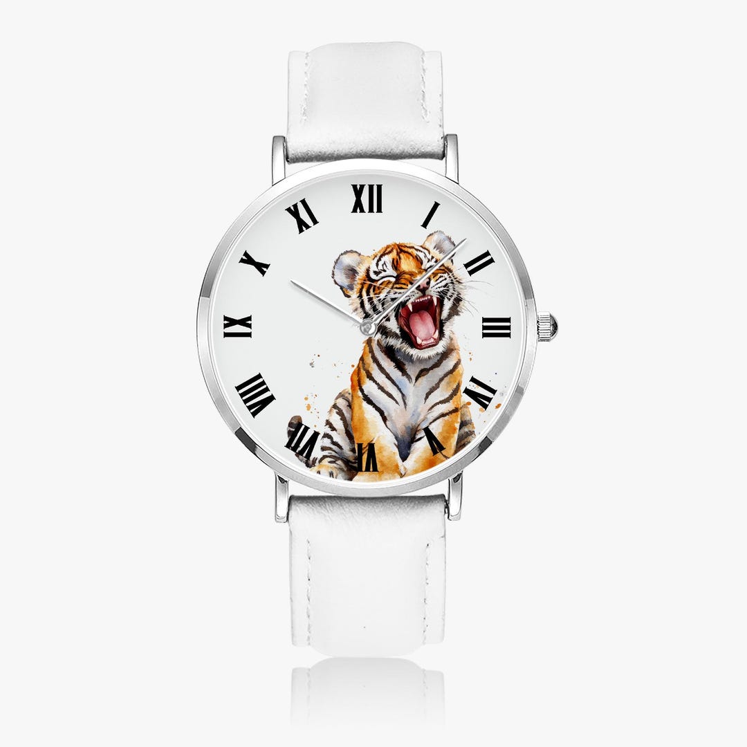 Animal Tiger Children's Watch Leather Watch With Tiger Motif Wild ...