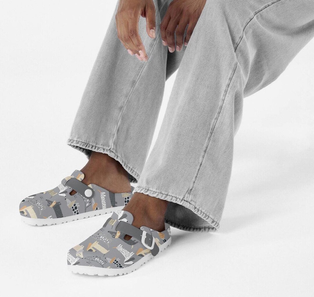 Clogs With Dog Pattern – Comfortable Work Clogs for Women, Men, and ...