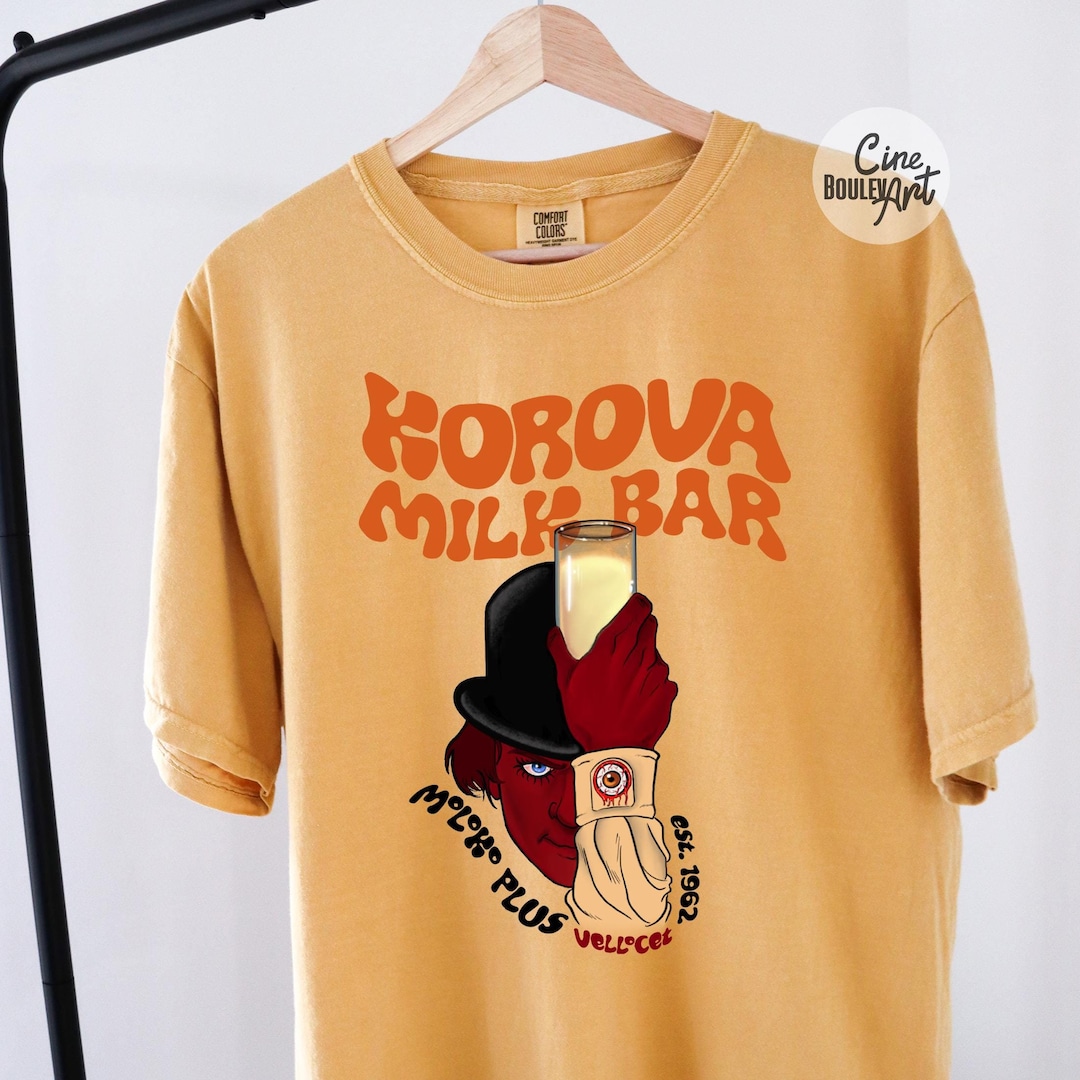 Clockwork Orange T-shirt, Korova Milk Bar T-shirt, Moloko Plus T Shirt ...