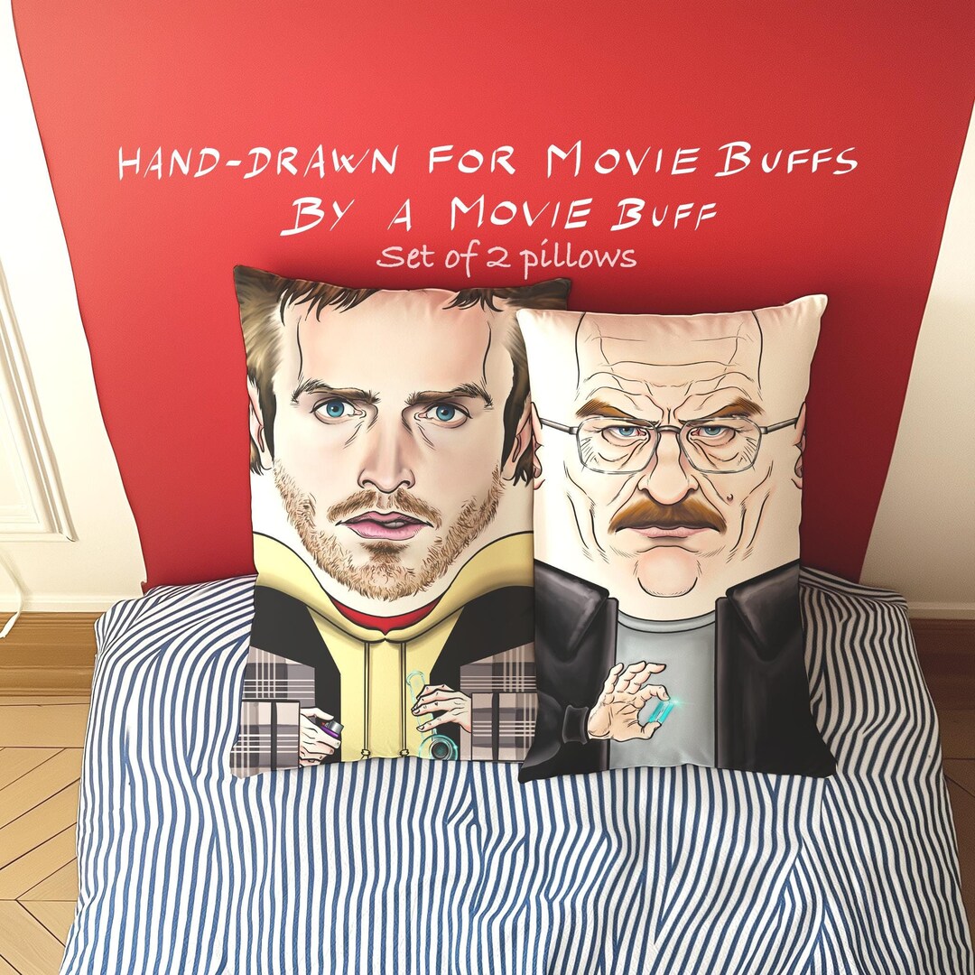Breaking Bad Pillow Set Walter White and Jesse Pinkman Funny 3D Pillow ...