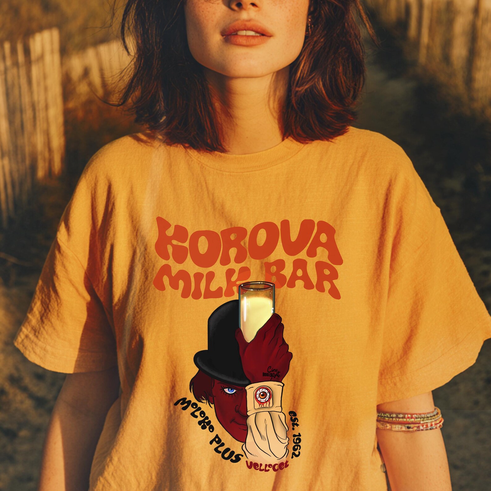 Clockwork Orange T-shirt Korova Milk Bar Graphic Tee, Alex Delarge ...
