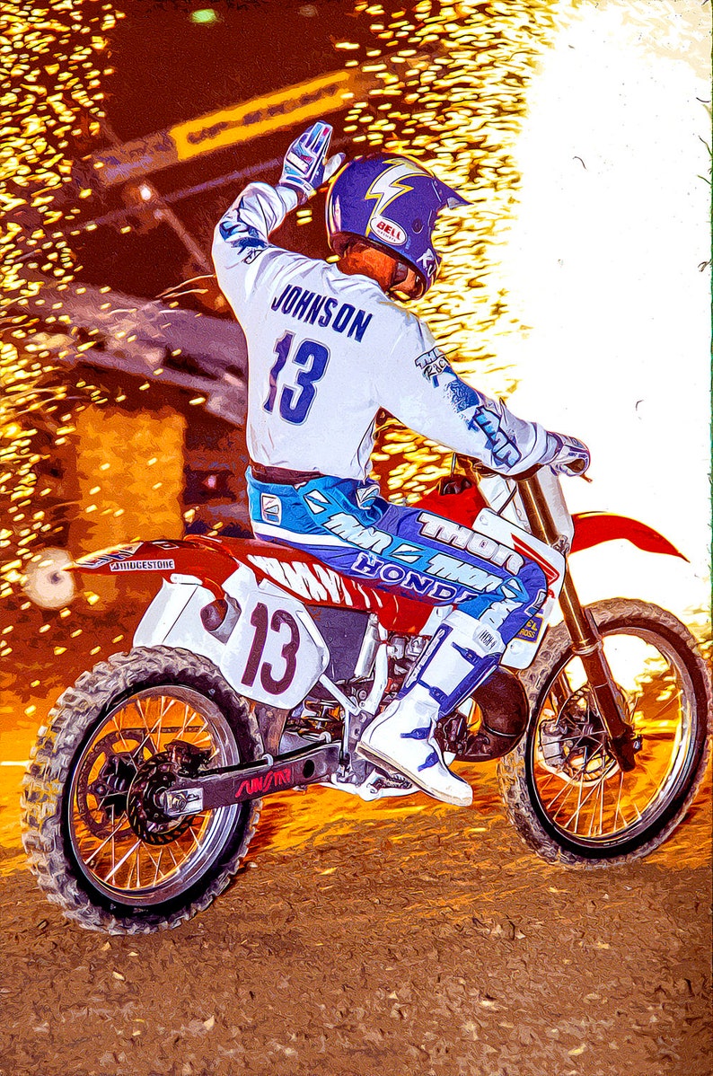 Ricky Johnson, Motocross Legends, Supercross Legends, Collectable Moto ...