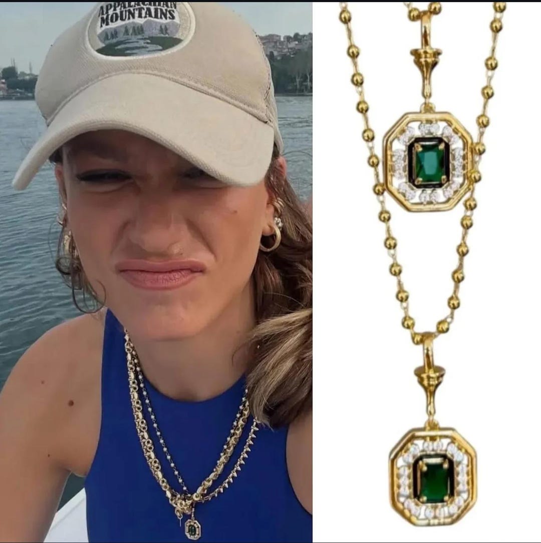 Serenay Sarikaya Necklace , Season 2, Gold Plated Daintily Necklace - Etsy