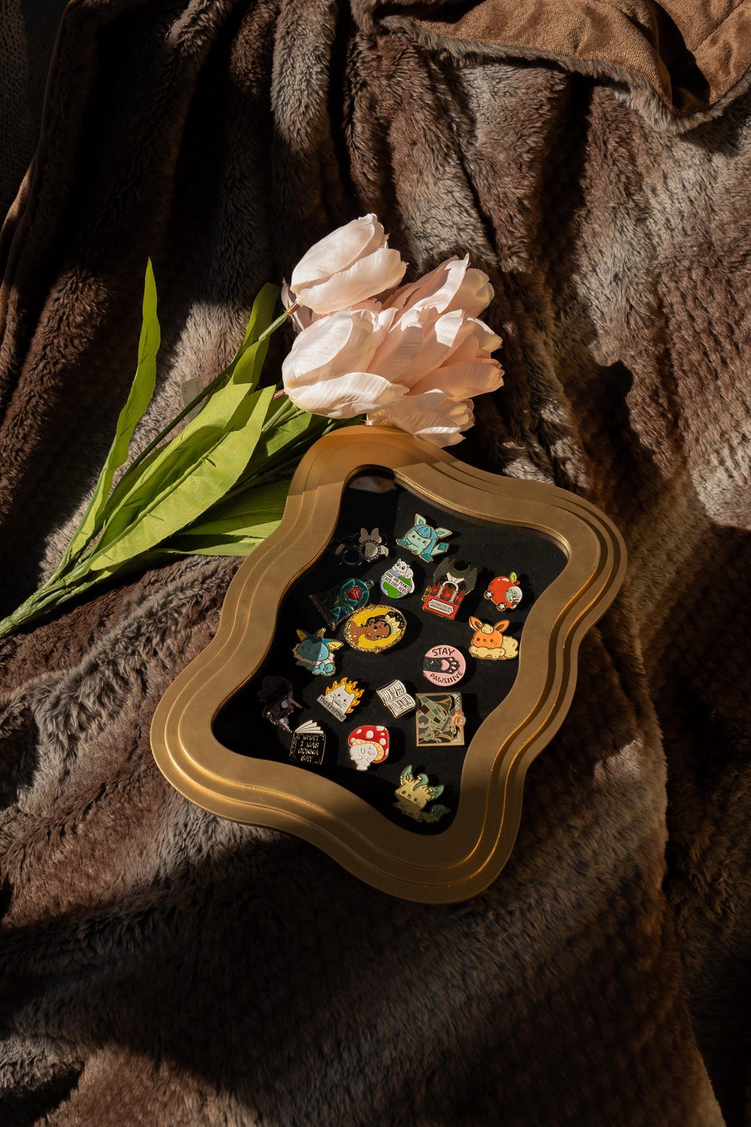 The Gilded Shadow Box Black Insert- Pinstory Pinboard - Etsy