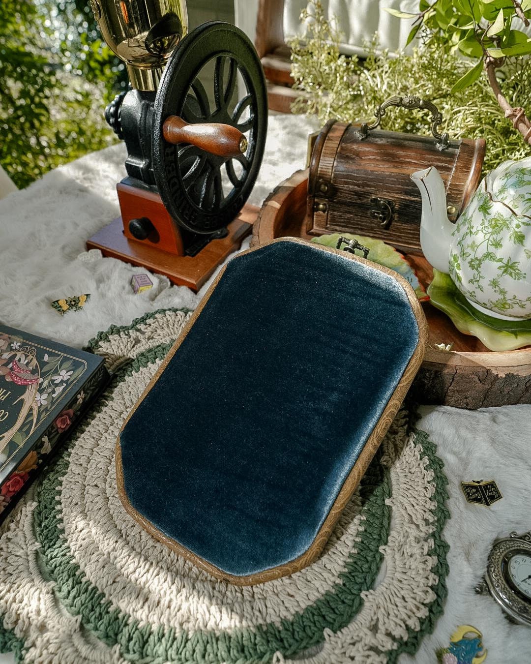 Velvet Pin Board, Teal Shimmer Pin Display, Pin Organizer, Pin Hoop ...
