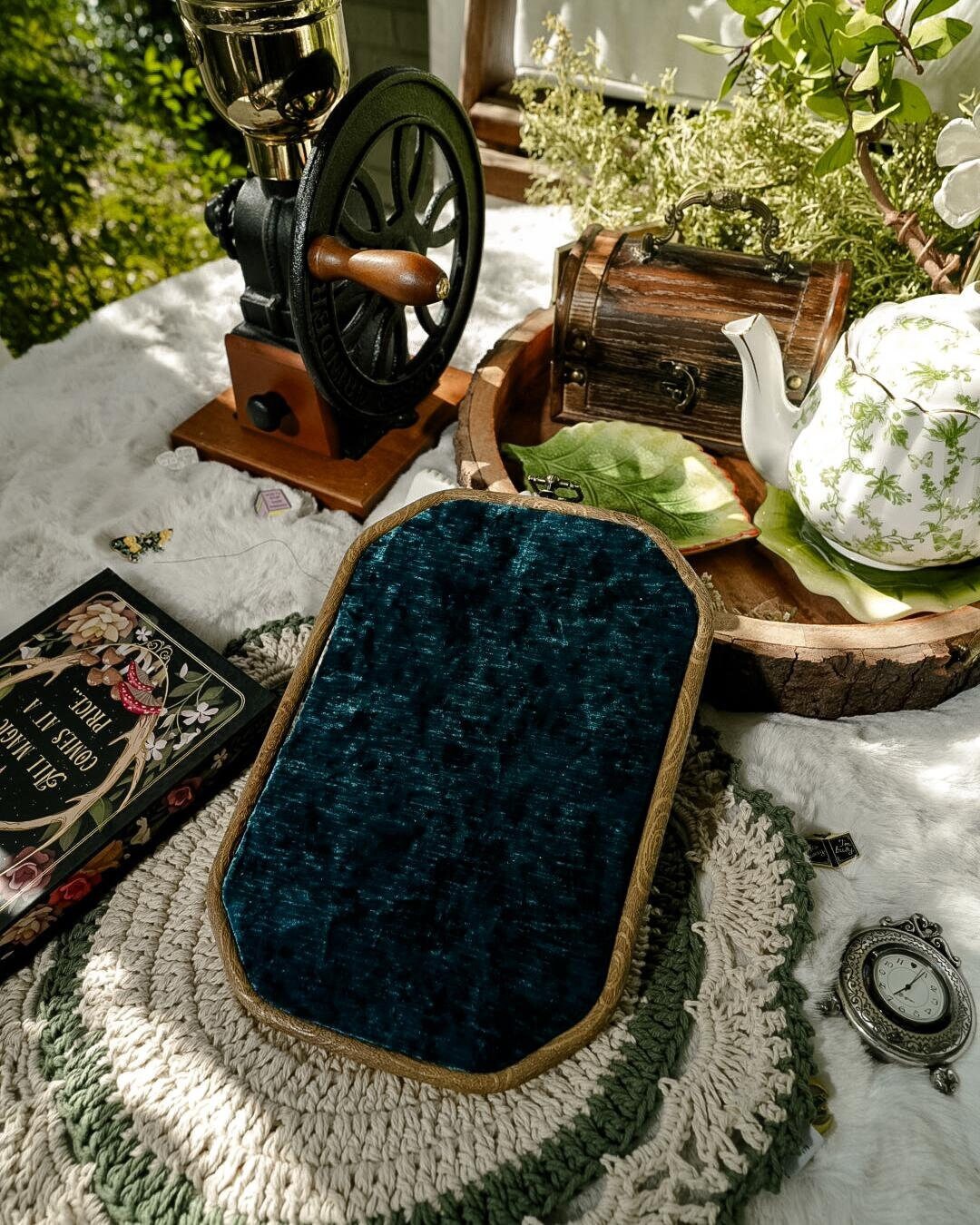 Teal Pin Board, Crushed Velvet Pin Hoop, Pin Organizer, Pin Display ...