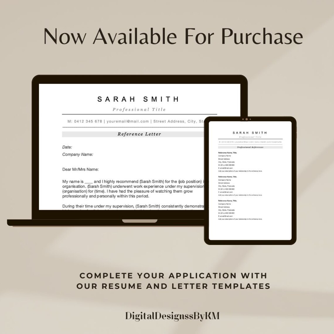 Character Reference Letter Template for Word and Google Docs - Etsy