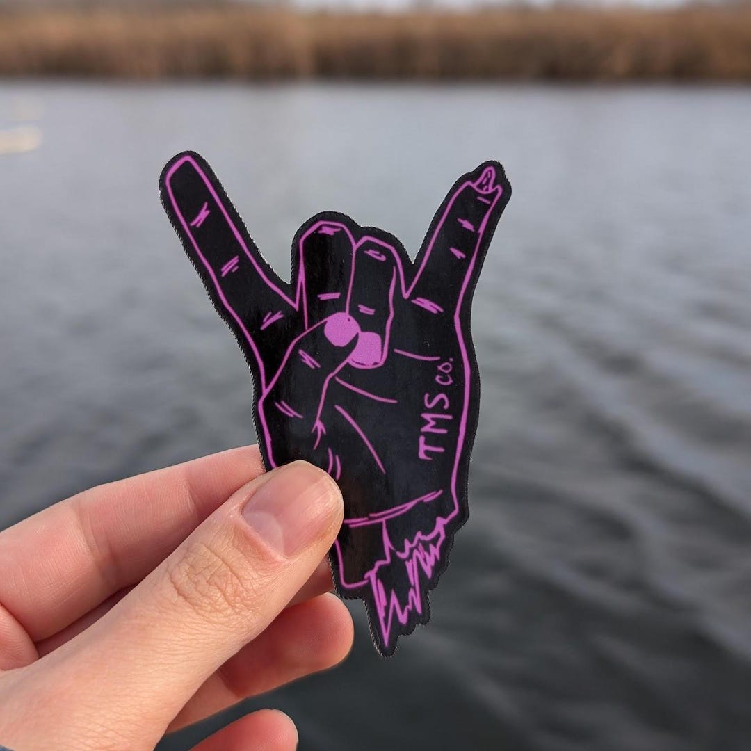 TMS Hand Logo Sticker - Etsy