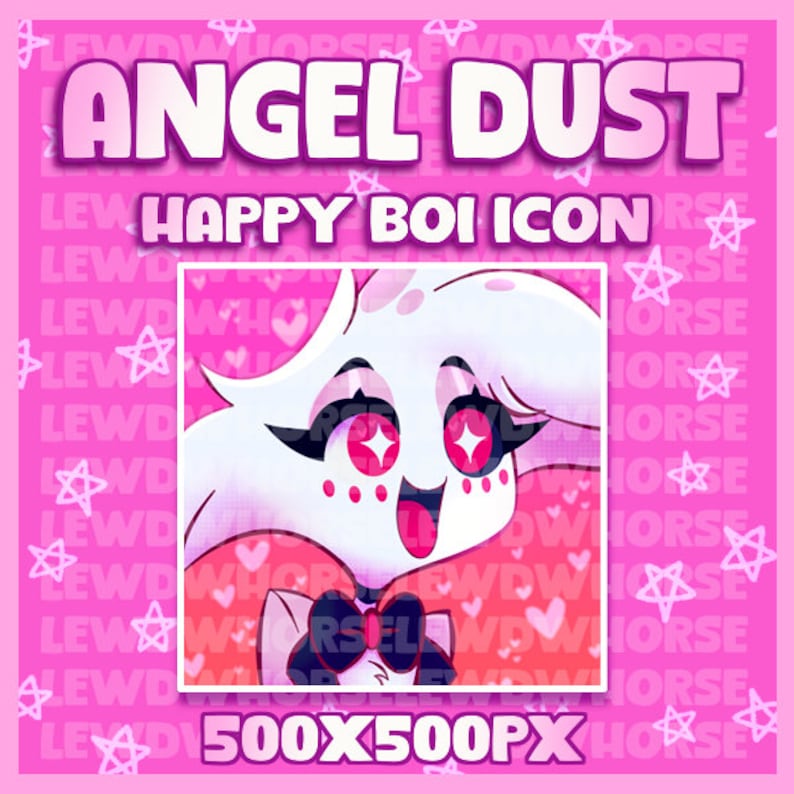 Happy Angel Dust ICON [hazbin Hotel] - Etsy