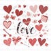 Valentine Love Doodles PNG, Hand-drawn Hearts Keys Clipart, Romantic ...