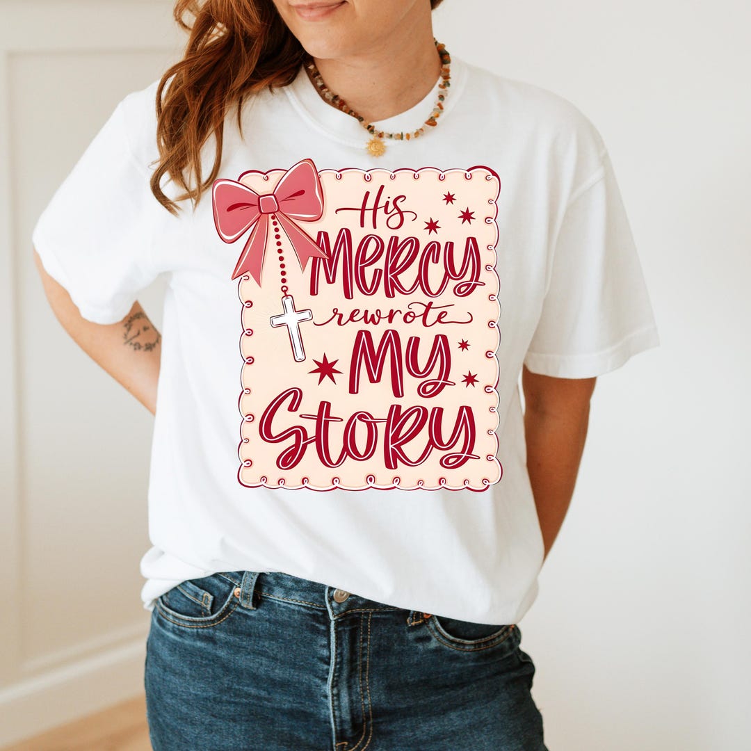 His Mercy Rewrote My Story PNG | Christian Faith Cross Clipart ...