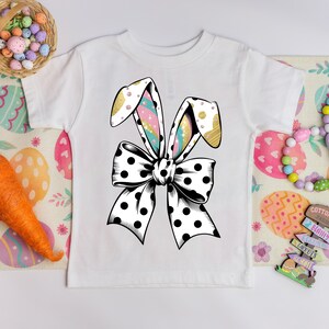 Coquette Easter Bunny PNG: Polka Dot Bow Clipart (digital Download) - Etsy