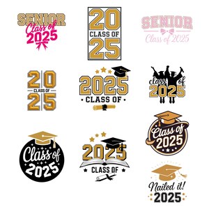 Graduation Svg Png, Proud Graduate 2025 Design Bundle, Senior Cap Class ...