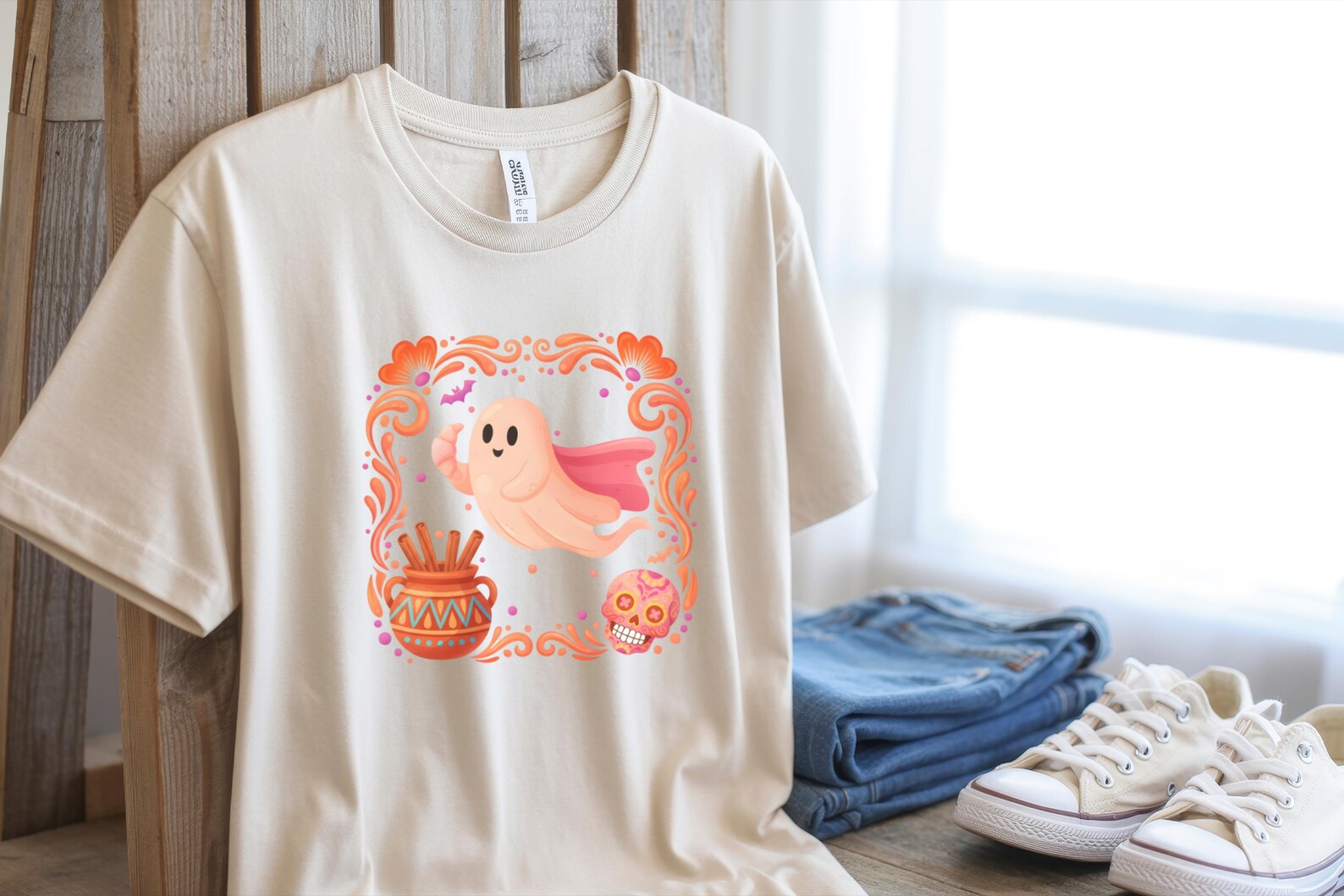 Dia De Los Muertos Ghost PNG | Sugar Skull & Pottery Clipart (digital ...