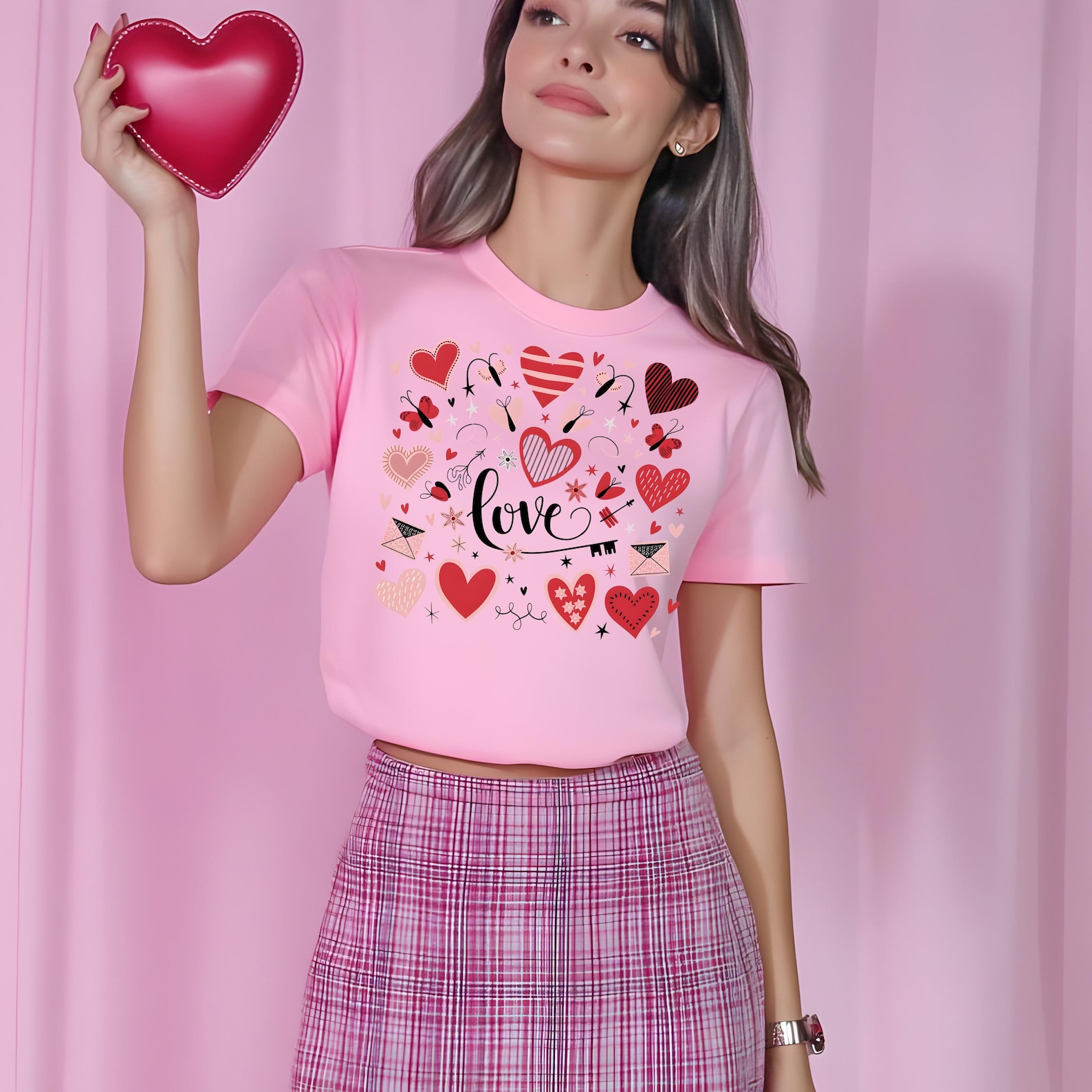 Valentine Doodle Hearts PNG, Cute Love Clipart Set, Hand-drawn ...