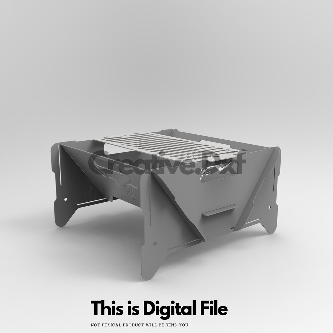 Portable Fire Pit Dxf File, Ready to Cut, Multi Functional Design - Etsy