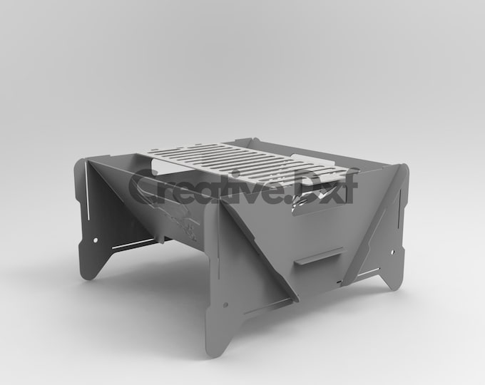 Portable Fire Pit Dxf File, Camping Diy Projects, Cutting Machine File ...