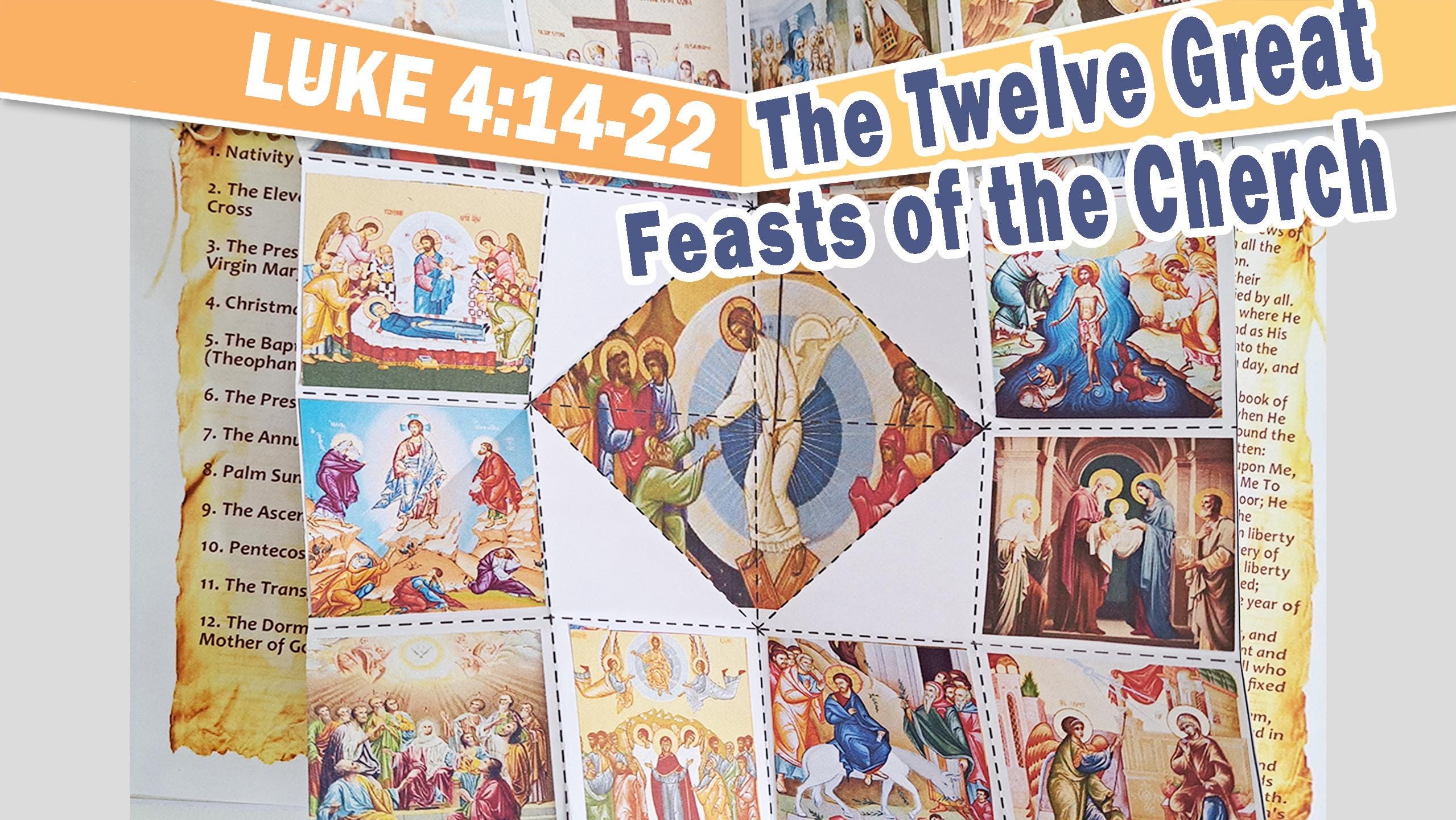 Bible Craft Sunday School the Twelve Great Feasts Templates for the ...