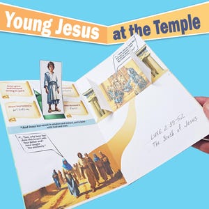 Young Jesus at the Temple Craft – Sunday School Paper Activity (PDF) - Etsy